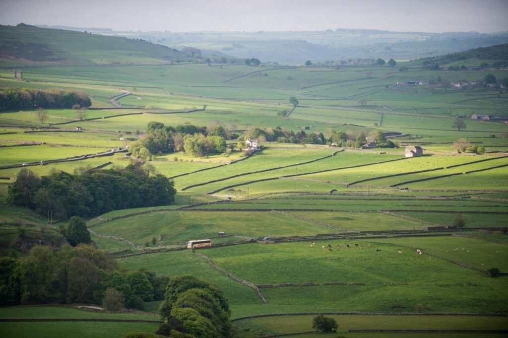 Village of Foolow in the Derbyshire Peak District