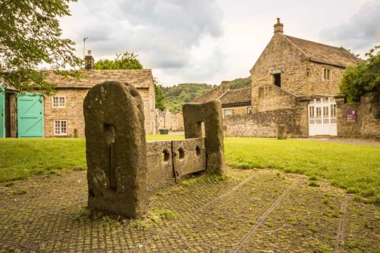 Village of Foolow in the Derbyshire Peak District