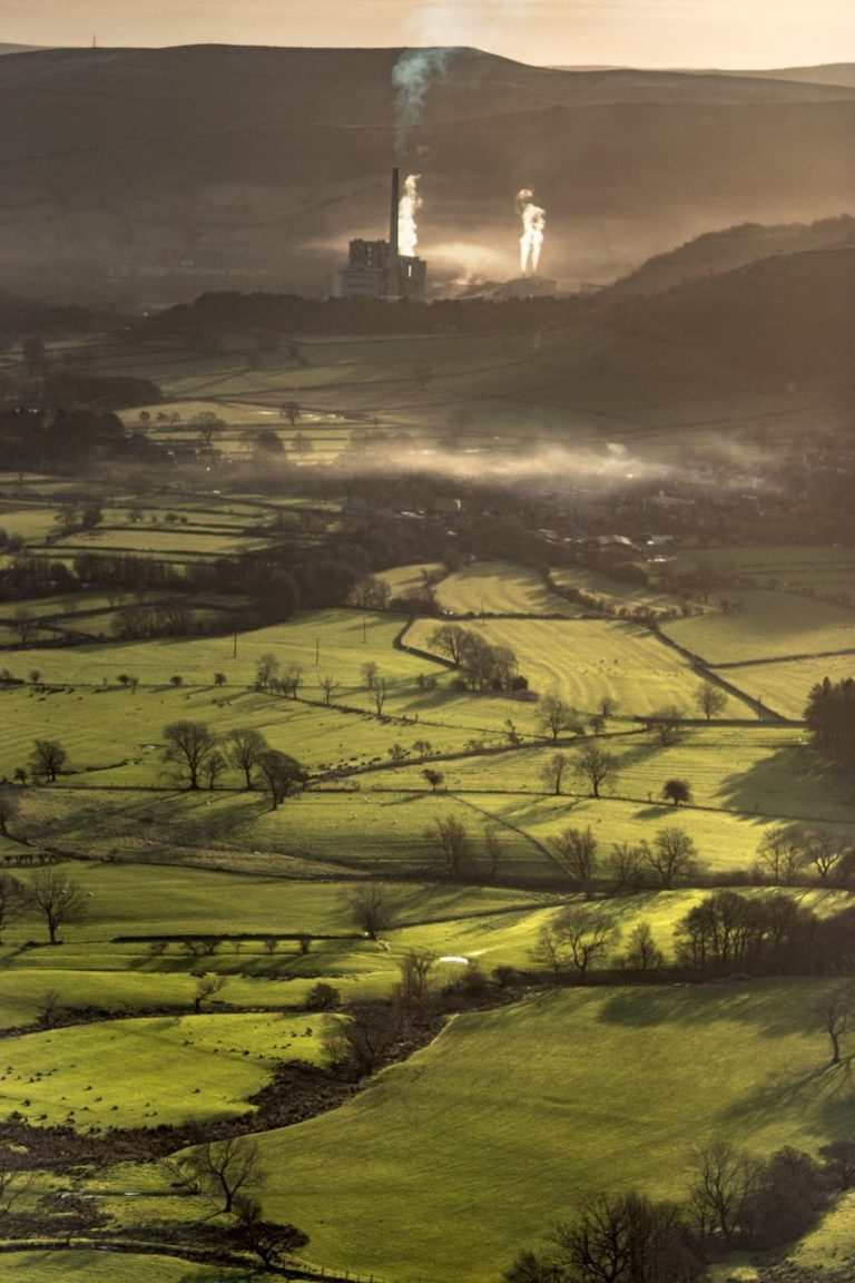 Beautiful Hope village in the Derbyshire Peak District