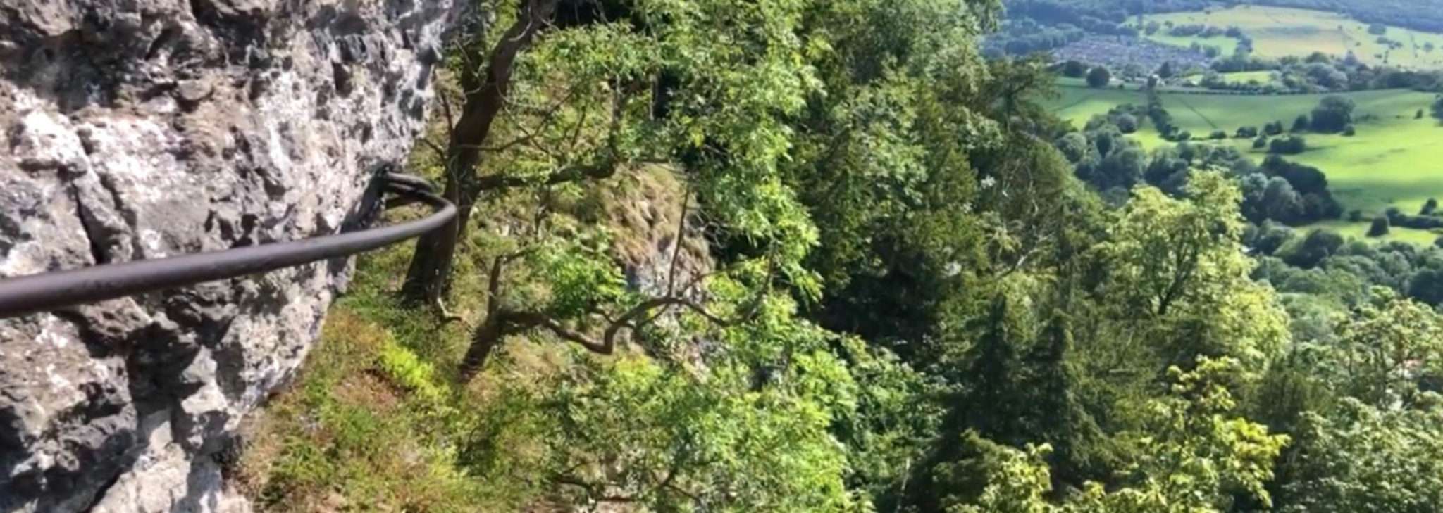 The SCARY Giddy Edge, Matlock Bath Walk above the town